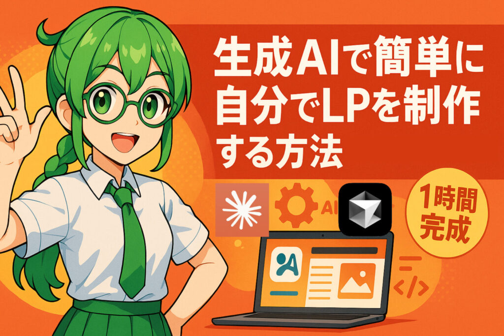 生成AIで簡単に自分でLPを制作する方法【コーディング不要・1時間完成】 | ワニラボログ